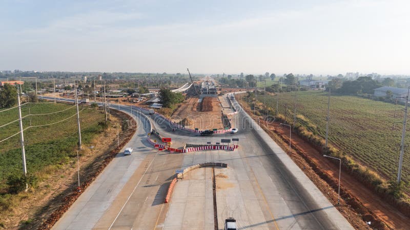 Drone Shot Aerial View of High Angle View of a Construction Site ...