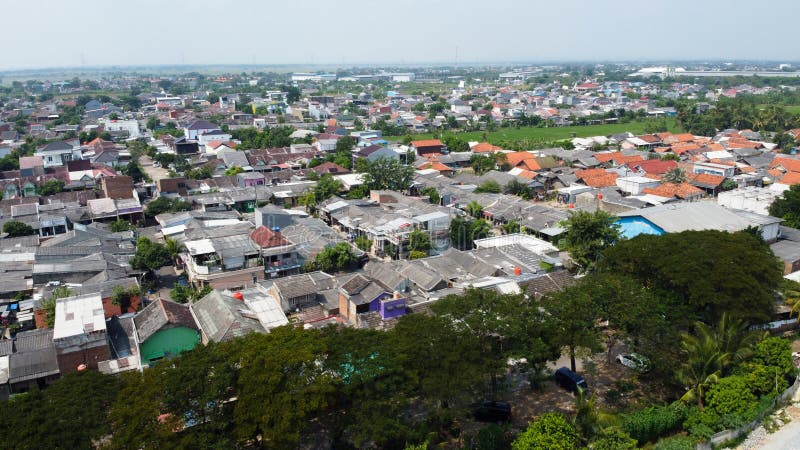 Drone Shot. Aerial View of Residentials. with a Drone Stock Photo ...