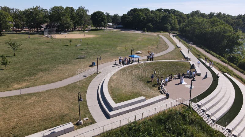 Drone Shot of Solstice Steps in Cleveland, Ohio Editorial Photography ...