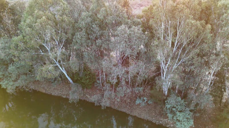Drone Shot of the Sun Setting Over the Warby Ranges, Viewed from the ...