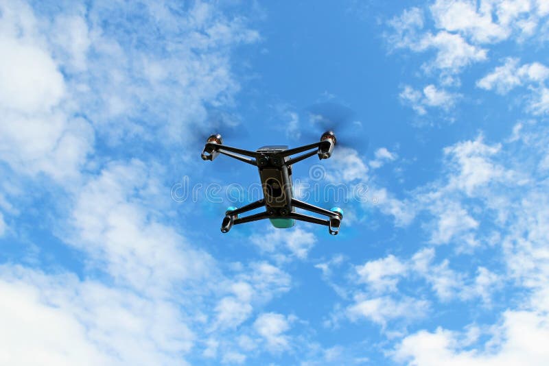 Drone in the sky stock image. Image of drone, delivery - 105706891