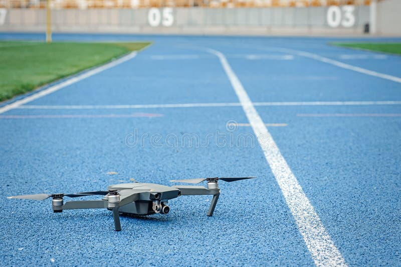 Modern drone. Top view stock image. Image of modern - 124123891