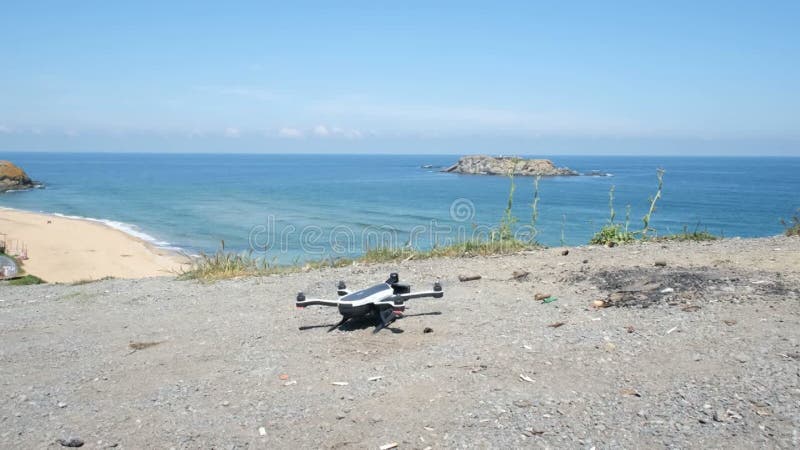 Drone take off stock video. Video of flight, drone, robot - 248956583