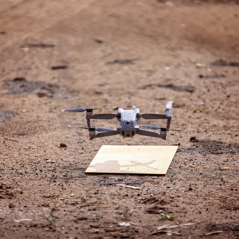 Drone Hovering Above a Sandy Beach Stock Image - Image of piloting ...