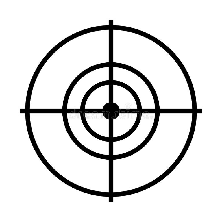 Drone target isolated icon stock illustration. Illustration of copter ...