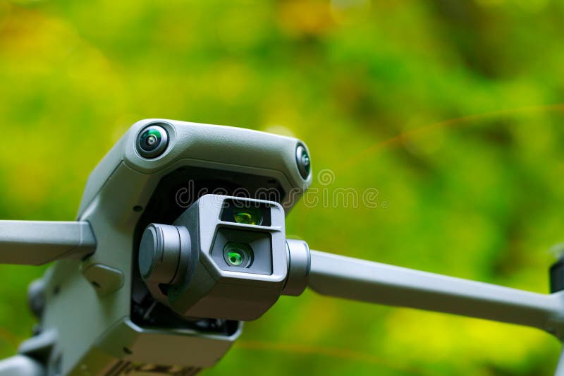 Drone Technology Concept Device with Camera Lens for Photography and ...