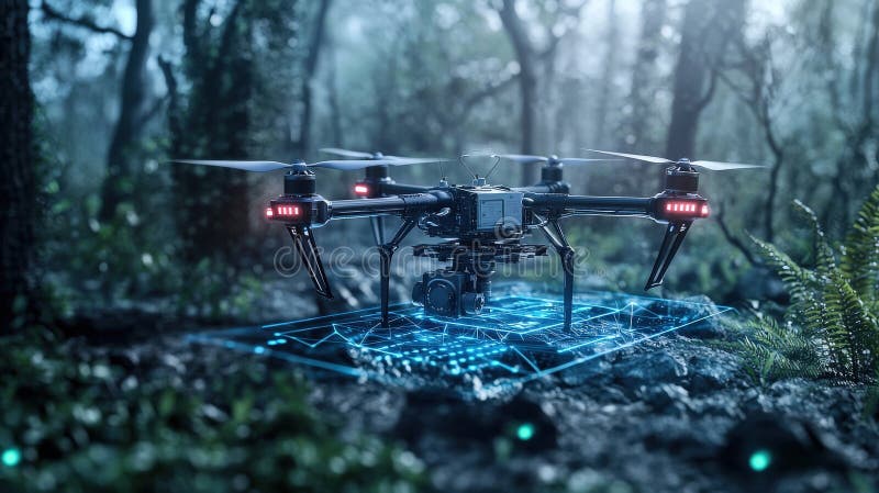 Drone Testing Event Serene Forest Location Digital Technology Showcase ...