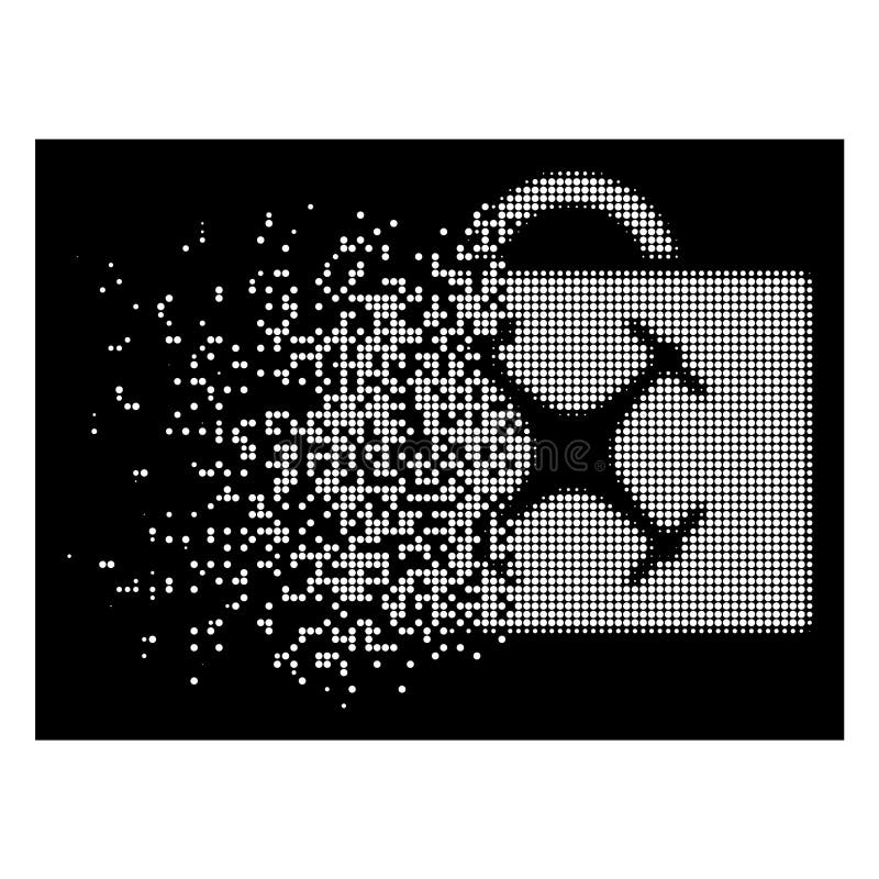White Disintegrating Dot Halftone Drone Toolbox Icon Stock Vector ... White Disintegrating Dot Halftone Drone Toolbox Icon Stock Vector ...