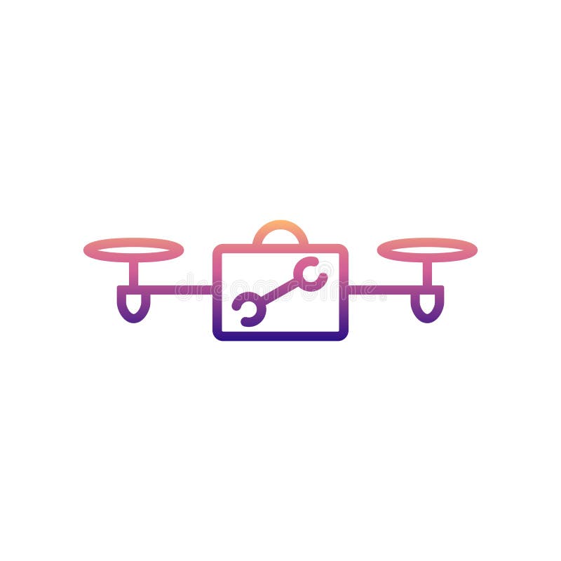 Set of Drone Tools Flat Vector Illustration. Stock Vector ...