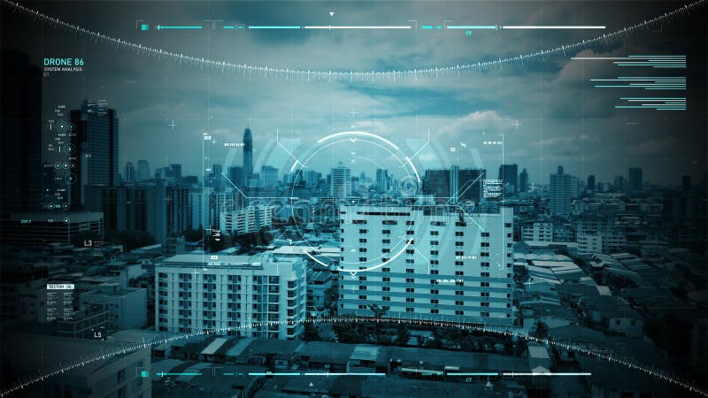 Drone User Interface with HUD GUI User Interface, Technology Network ...