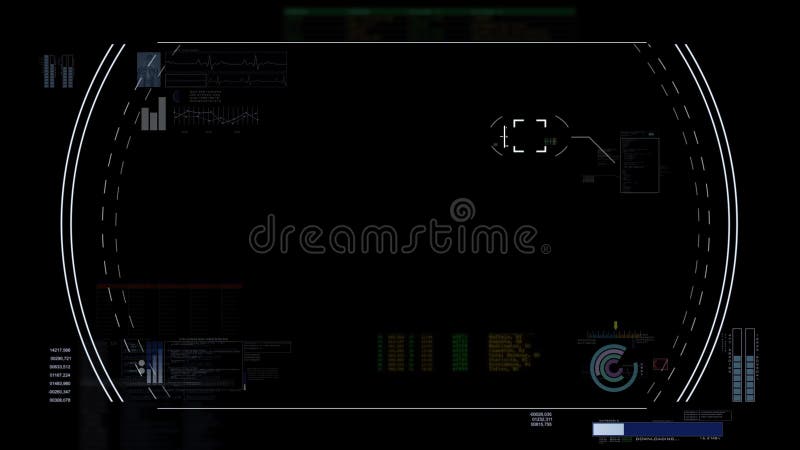 PNG Alpha.Sci Fi HUD Viewfinder.HUD Technological Screen Interface with ...