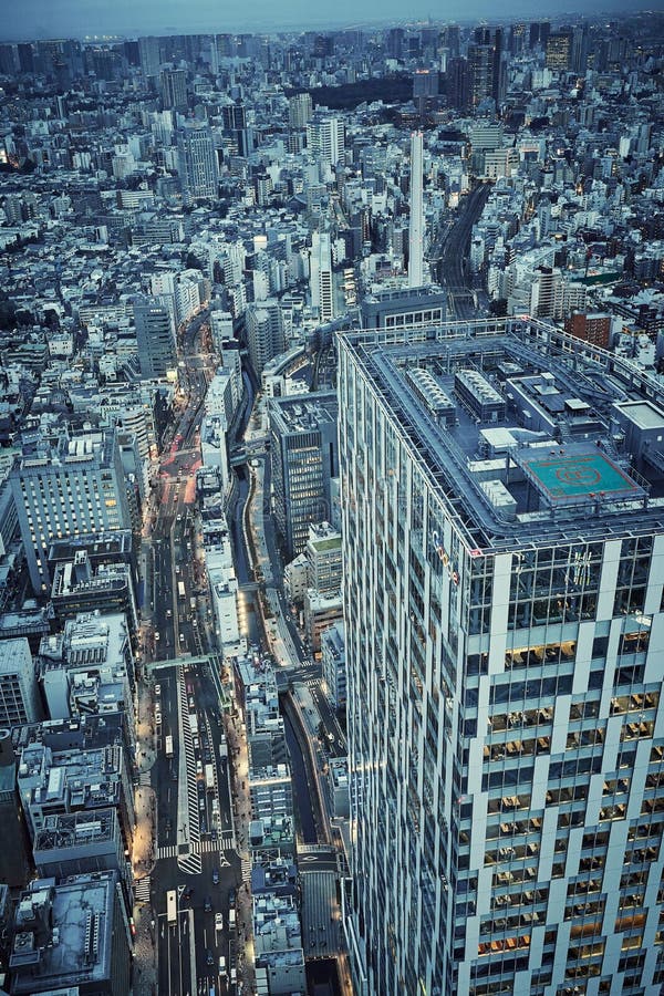 Drone Vertical Shot of a Cityscape Stock Image - Image of architecture ...