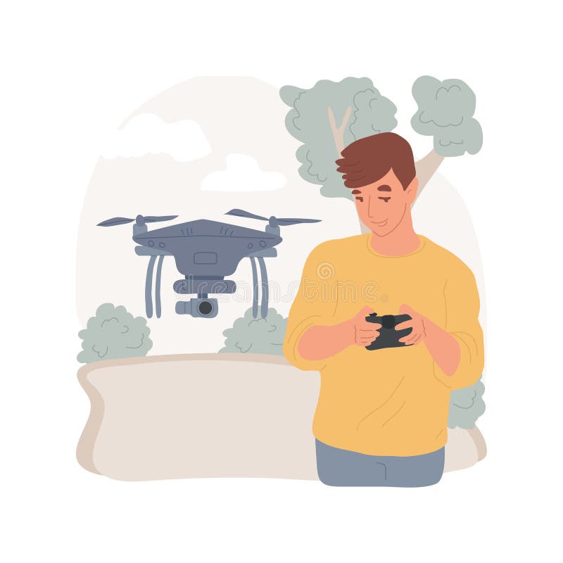 Drone Videography Isolated Cartoon Vector Illustration. Stock ...