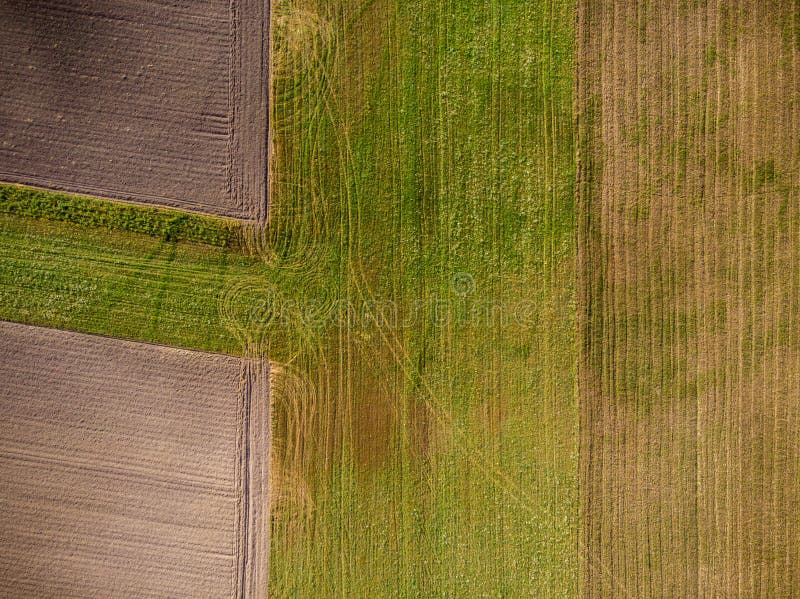 Drone View of Agricultural Land from Top Stock Photo - Image of pattern ...