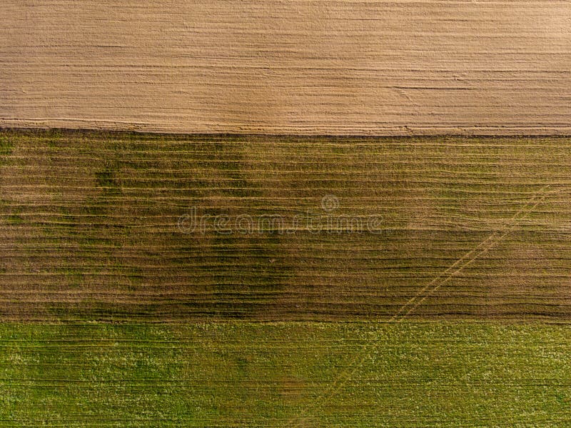 Drone View of Agricultural Land from Top Stock Image - Image of ...
