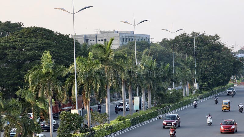 Drone View of a City Highways in India Editorial Image - Image of truck ...