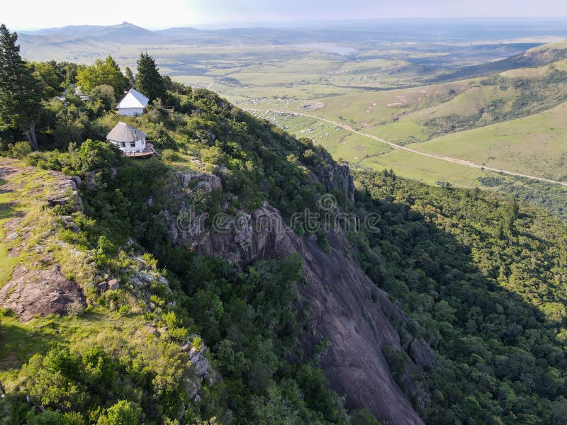 Drone View at the Countryside of Hogsback on South Africa Stock Image ...