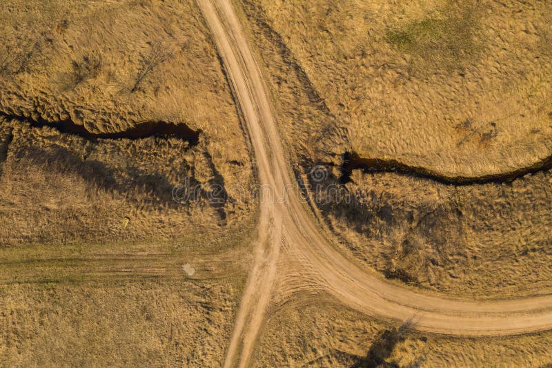 Country dirt intersection road Free Stock Photos - StockFreeImages