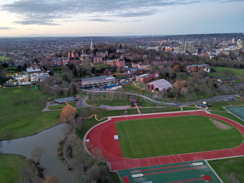 Drone View of the Harrow School Playing Fields in UK Stock Photo ...