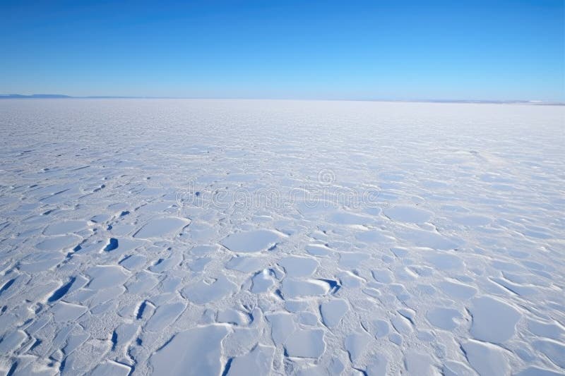 Drone View of an Ice Sheet Stretching To the Horizon Stock Photo ...