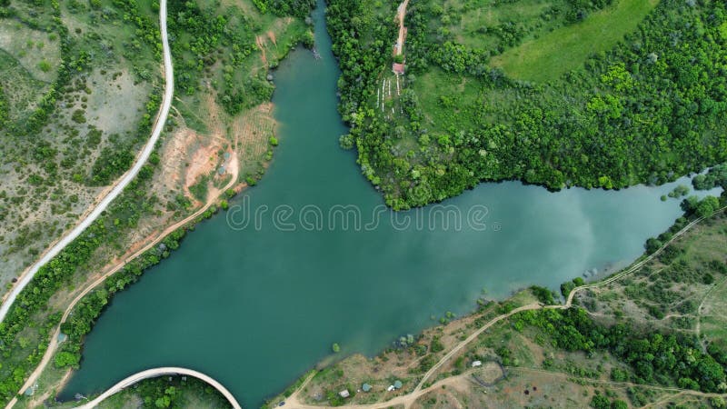 Drone View of the Lake and Vales Stock Image - Image of lake, view ...