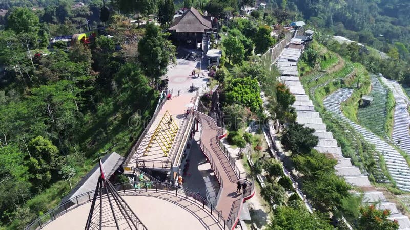 Magelang, Central Java Indonesia September 07 2023: Drone View Menara ...