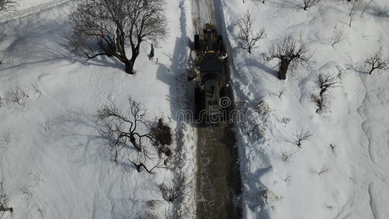Snowmobile Leading Way stock footage. Video of outdoor - 243157410