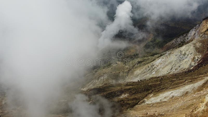 The Drone View of Papandayan Mountain in Garut Regency Stock Footage ... The Drone View of Papandayan Mountain in Garut Regency Stock Footage ...