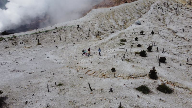 The Drone View of Papandayan Mountain in Garut Regency Stock Video ... The Drone View of Papandayan Mountain in Garut Regency Stock Video ...