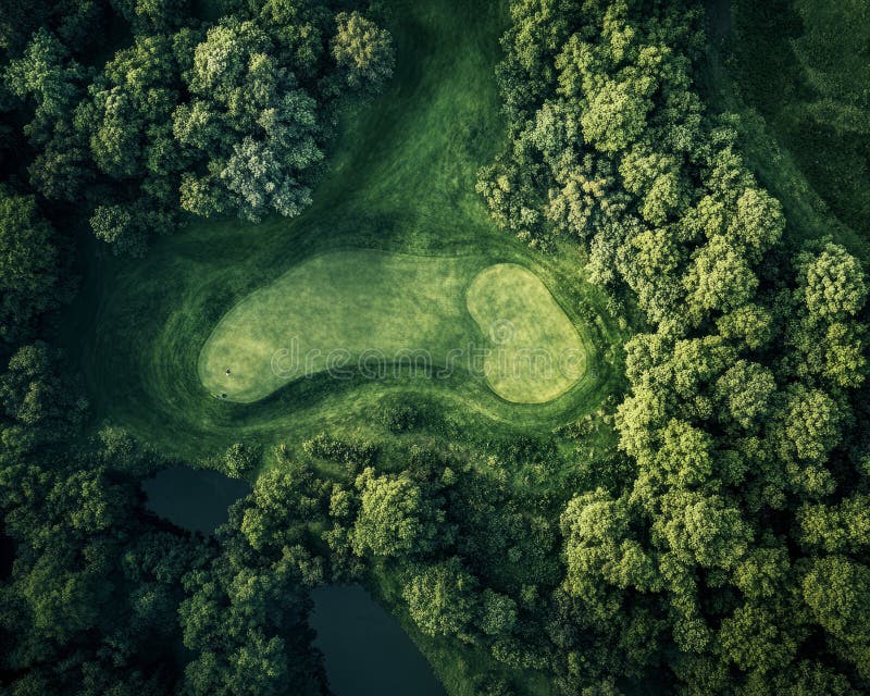 Drone View of Rewilded Golf Courseturned Nature Reserve Enhancing ...