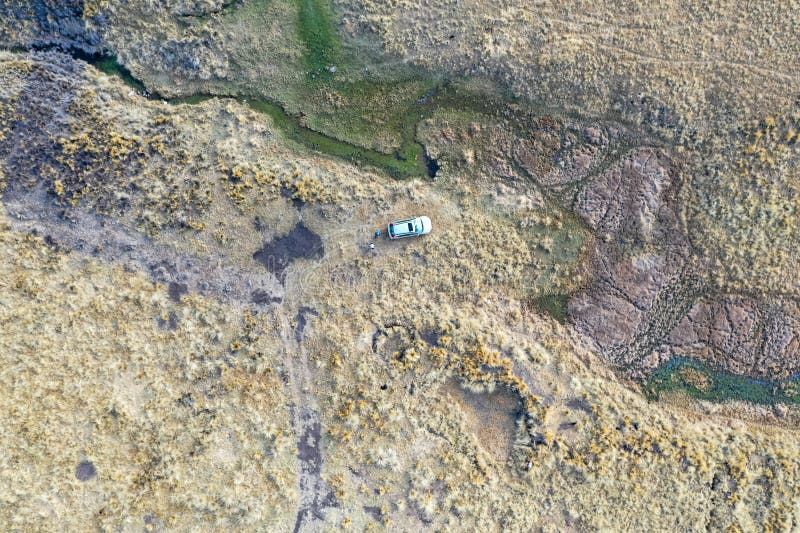 DRONE VIEW of RIVER SOURCES in the HIGH ANDEAN MOUNTAINS Stock Image ...