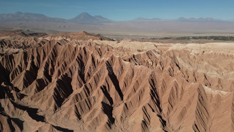 Drone View of Sharp, Sculpted Ridges Shaped by Centuries of Wind and ...