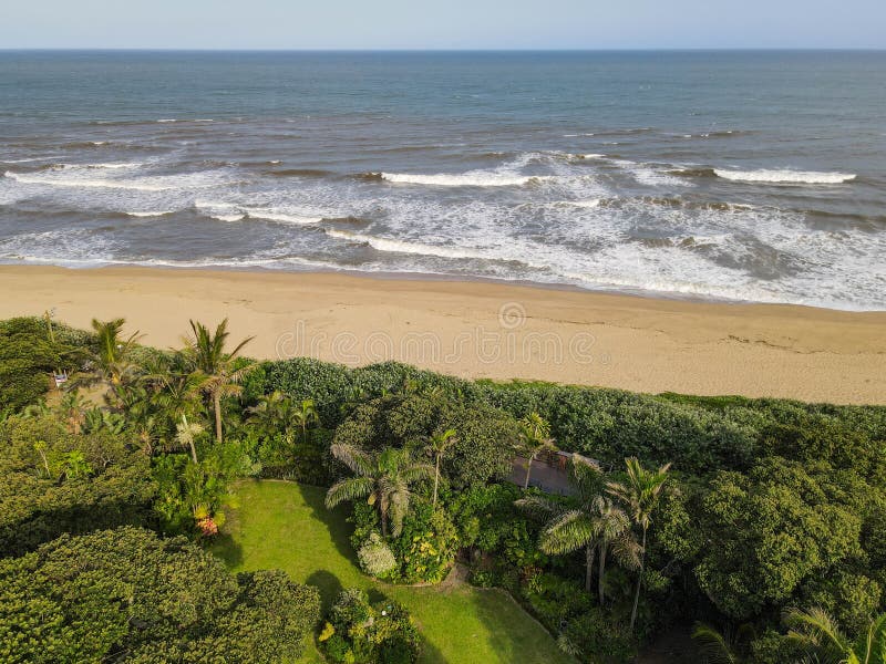Drone View at Shelly Beach in South Africa Stock Photo - Image of view ...