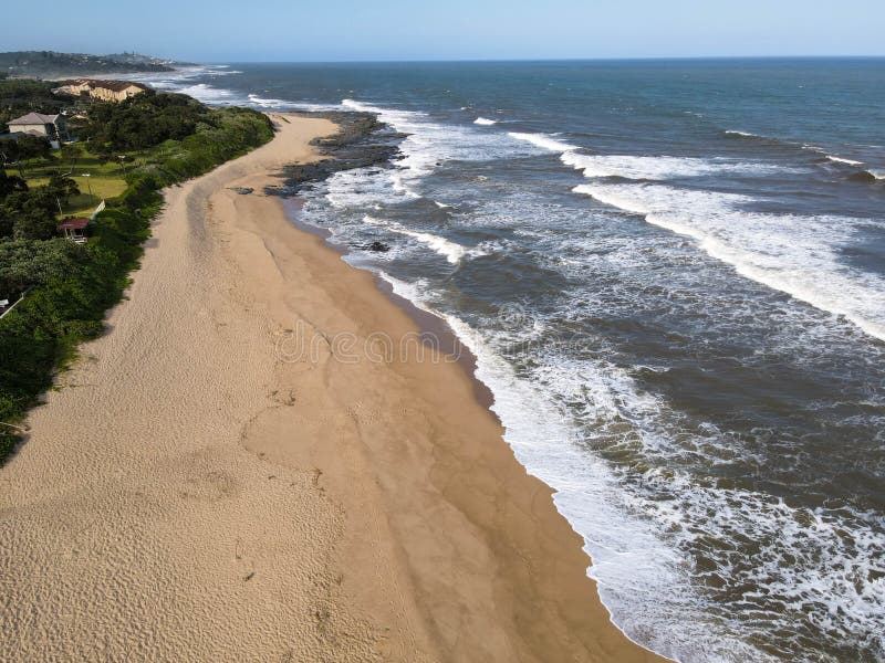 Drone View at Shelly Beach in South Africa Stock Photo - Image of ...