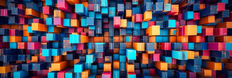 Drone View of a Shipping Container Storage Yard with Containers Stacked ...