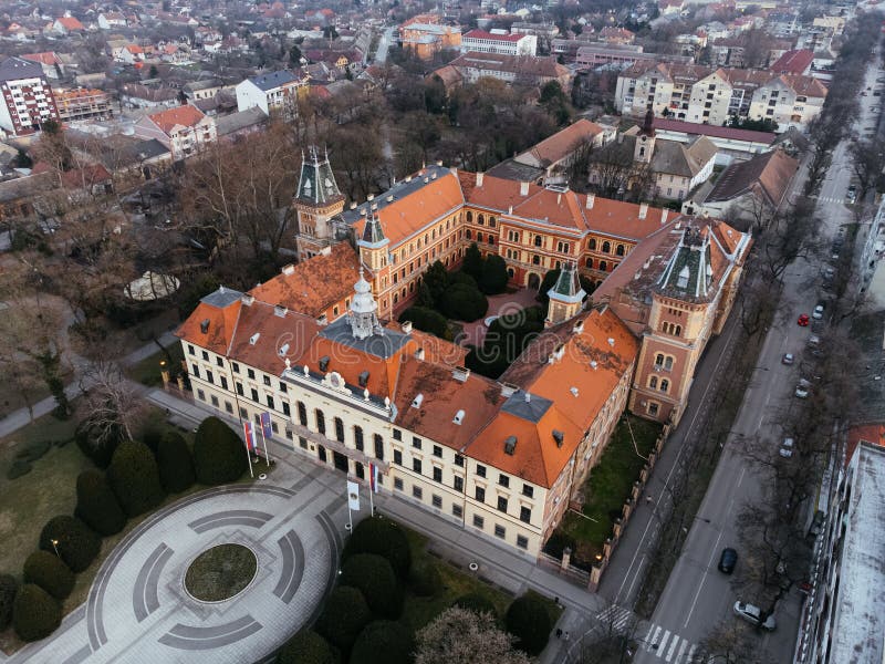Drone View of Sombor Town, Square and Architecture, Vojvodina Region of ... Drone View of Sombor Town, Square and Architecture, Vojvodina Region of ...