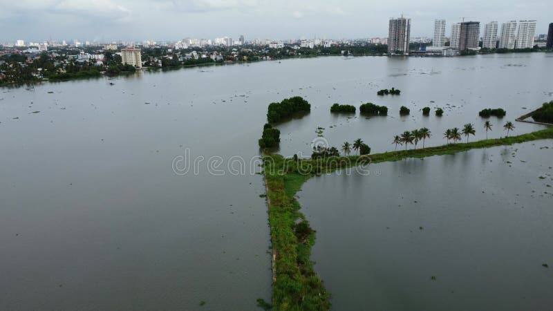 Drone view of thin islands stock video. Video of drone - 255876459