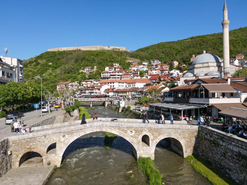 Drone View at the Town of Prizren in Kosovo Editorial Photo - Image of ...