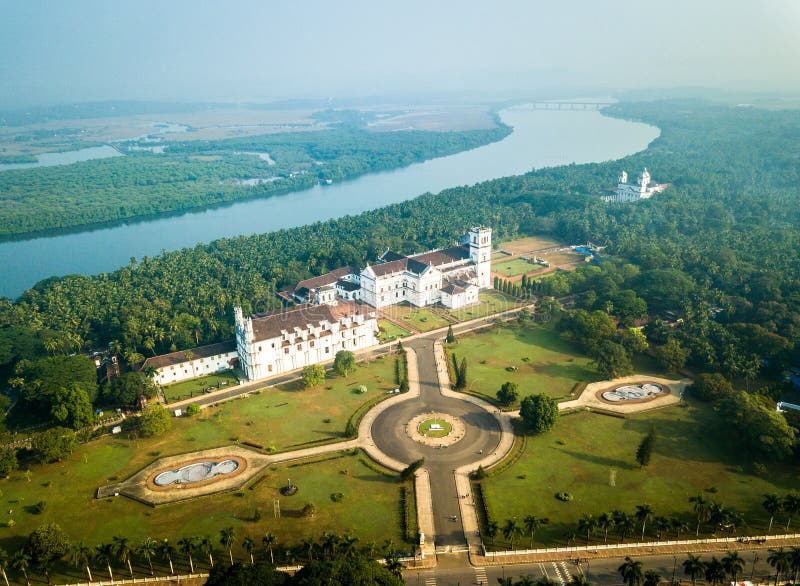 The View of Old Goa Goa Velha As Seen from the Hill of the Chu Stock ...