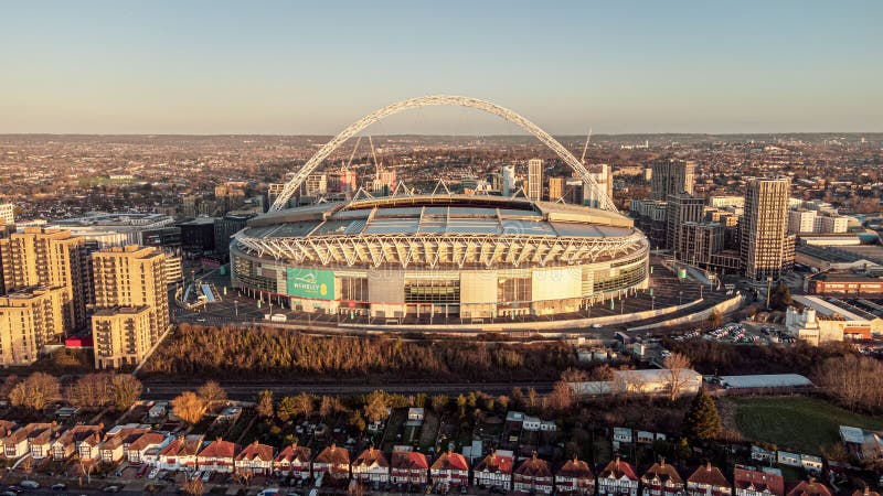 Drone View of Wembley Stadium in London, England Editorial Stock Photo ...