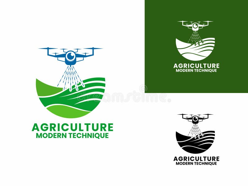 Drone Water and Agriculture Logo Design Vector Template. Agriculture ...