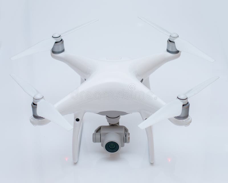 Drone, White Studio Background Shooting, Quadrocopter Fpv Fly Camera Rc ...