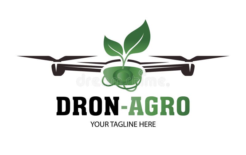 Drones for Agriculture Logo. the Future of Farming and Agriculture ...