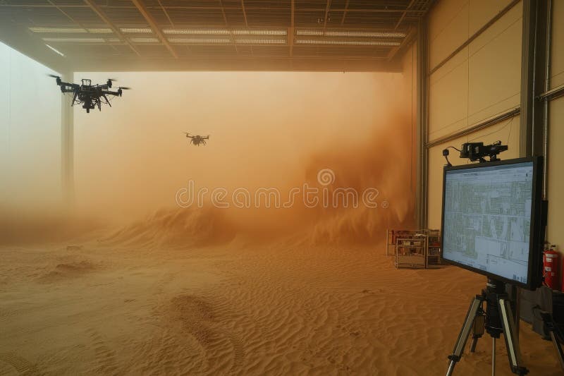 Drones Conduct Simulation in Sandy Environment during Research ...