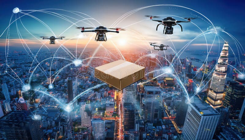 Innovative Delivery System Utilizes Drones for Efficient Logistics and ...