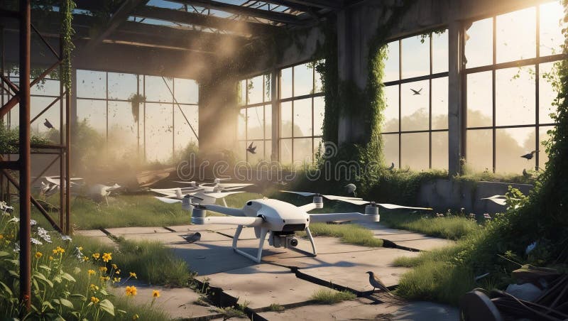 Drones in Nature: Recapturing Lost Spaces with Technology Stock ...
