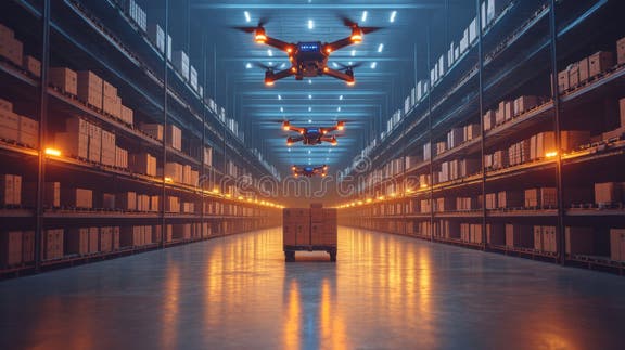 Drones Navigating a Modern Warehouse Environment for Efficient ...