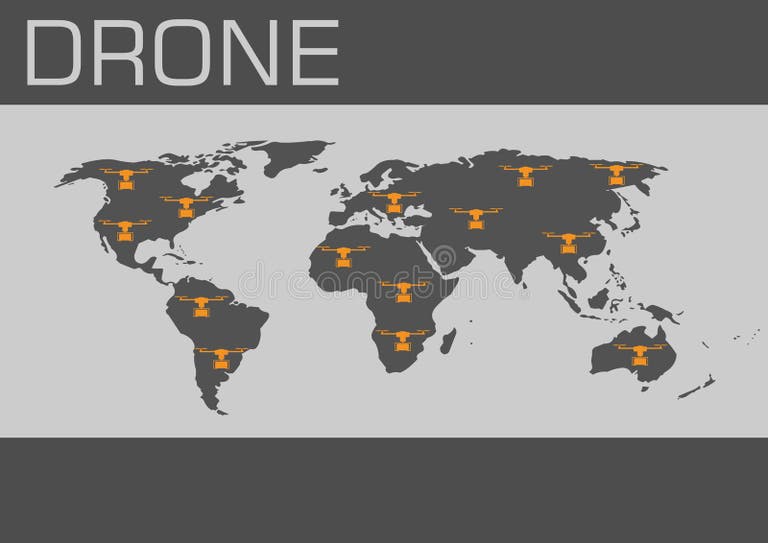 Drones World Map Stock Illustrations – 38 Drones World Map Stock ...