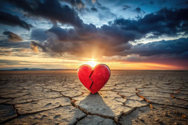 A Drones Perspective on Heartbreak a Stunning Aerial View of a Broken ...