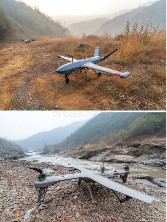 Drones Scan Rugged Terrain in Visual Standoff, Showcasing Technology ...